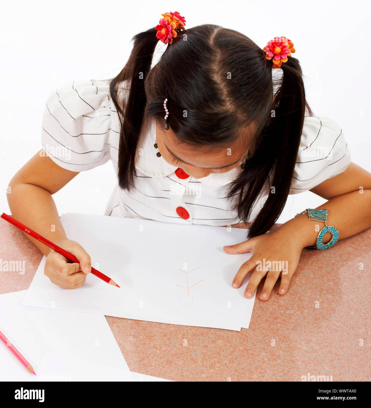 Writing child draft hi-res stock photography and images - Alamy
