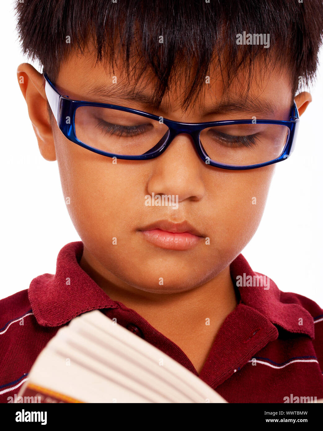 Child Studying To Improve His Education Stock Photo - Alamy