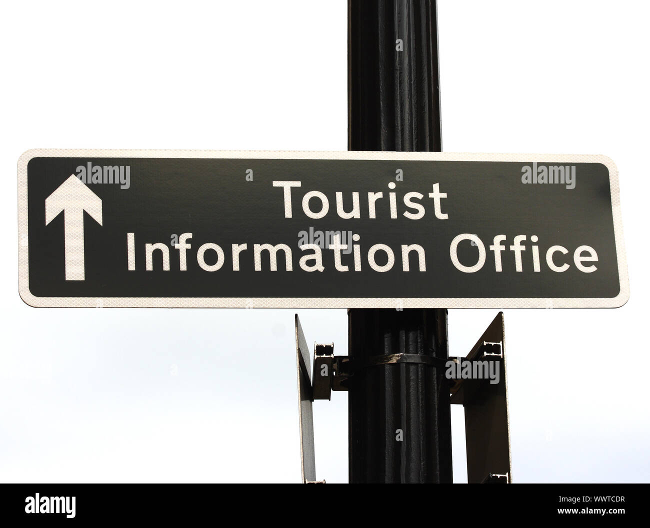Tourist Information Sign Post In A Road In England Stock Photo - Alamy