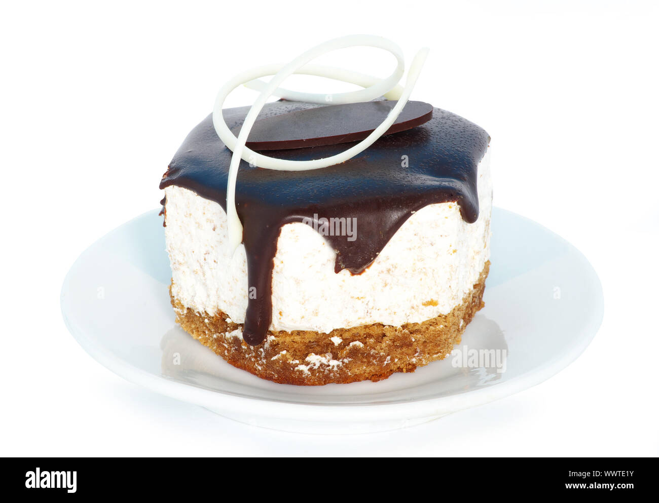 fresh cake isolated on a white background Stock Photo - Alamy