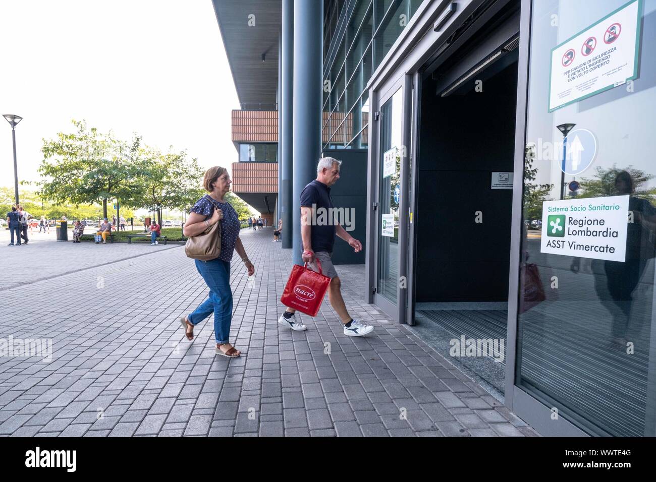 Milan, Italy. 16th Sep, 2019. VIMERCATE Donna dies at the Vimercate ...