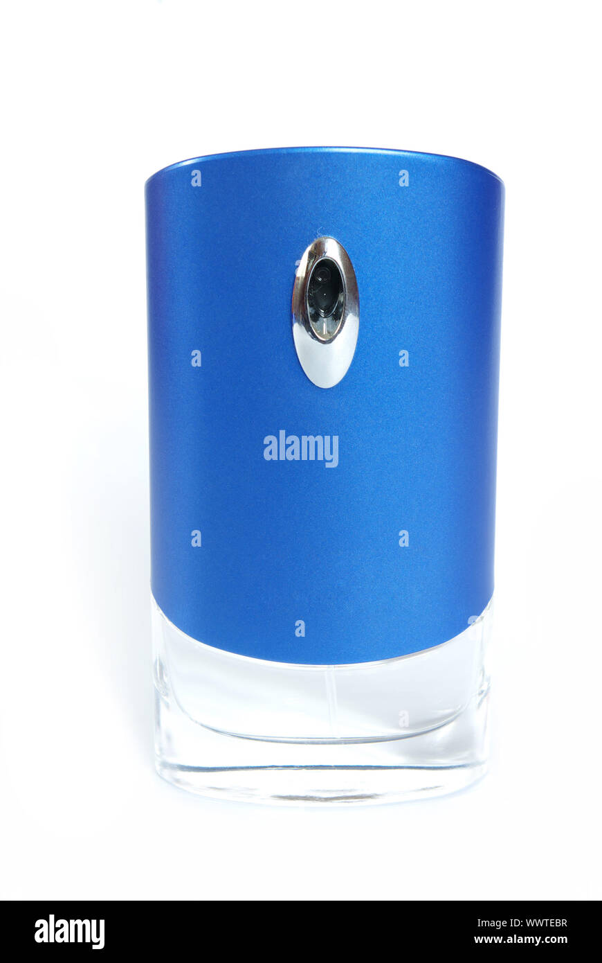 blue perfume isolated on white Stock Photo - Alamy