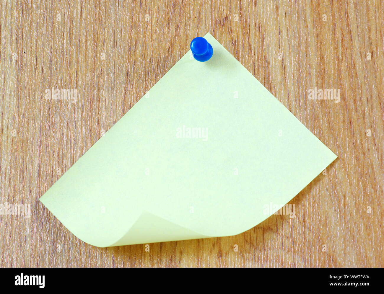 paper on wooden background. for your message Stock Photo - Alamy