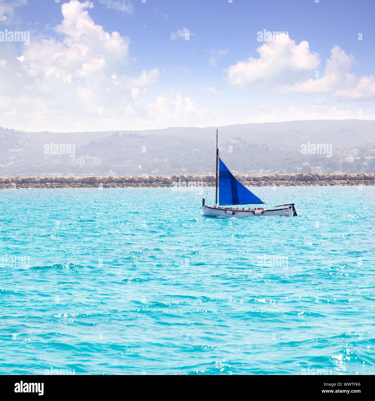 latin sail llaut boat a traditional Mediterranean sailboat in the past ...