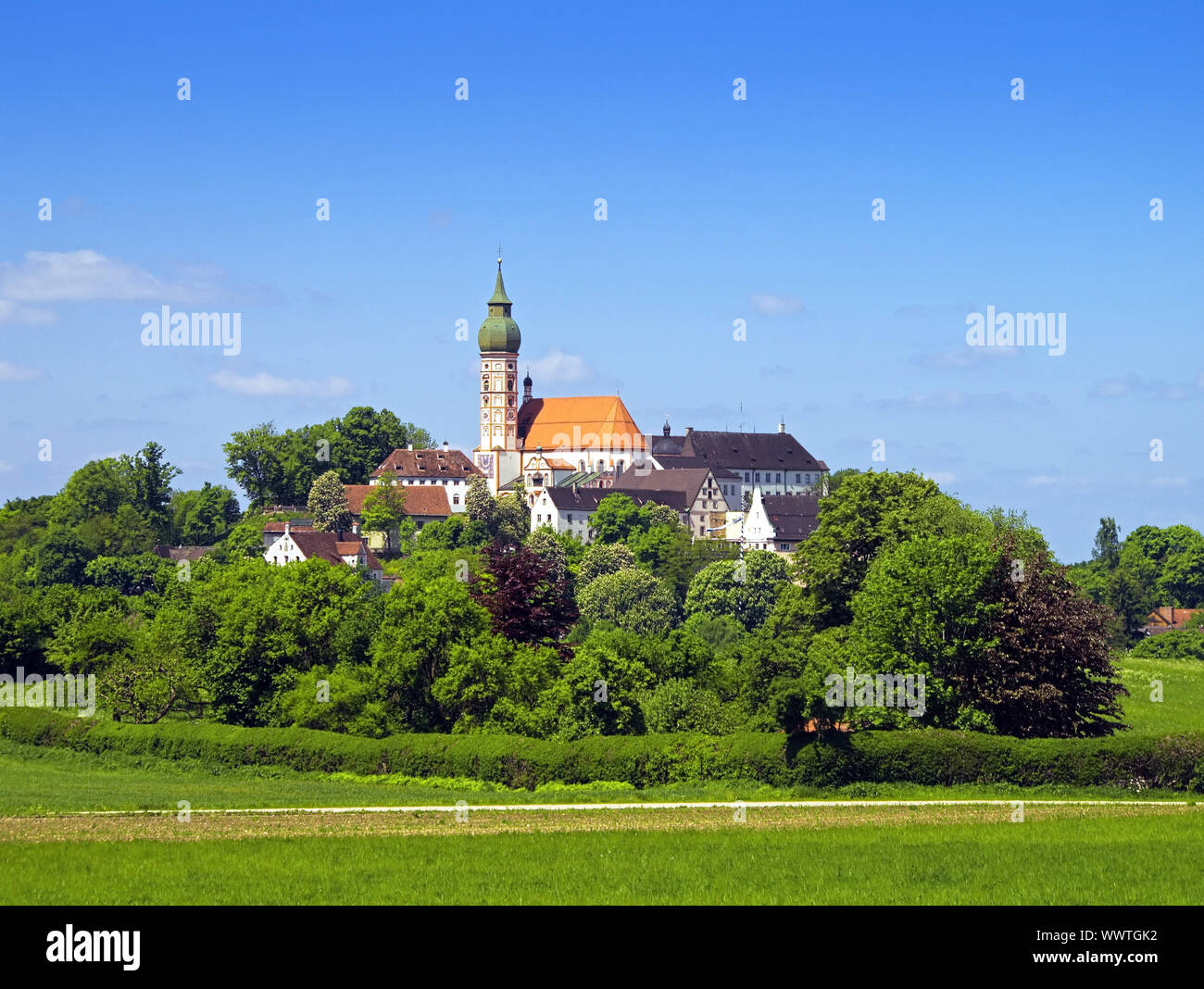 An image if the Andechs Monastery in Bavaria Germany Stock Photo - Alamy