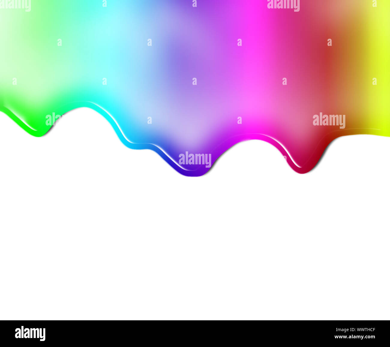 Green and blue watercolor blob hi-res stock photography and images - Alamy