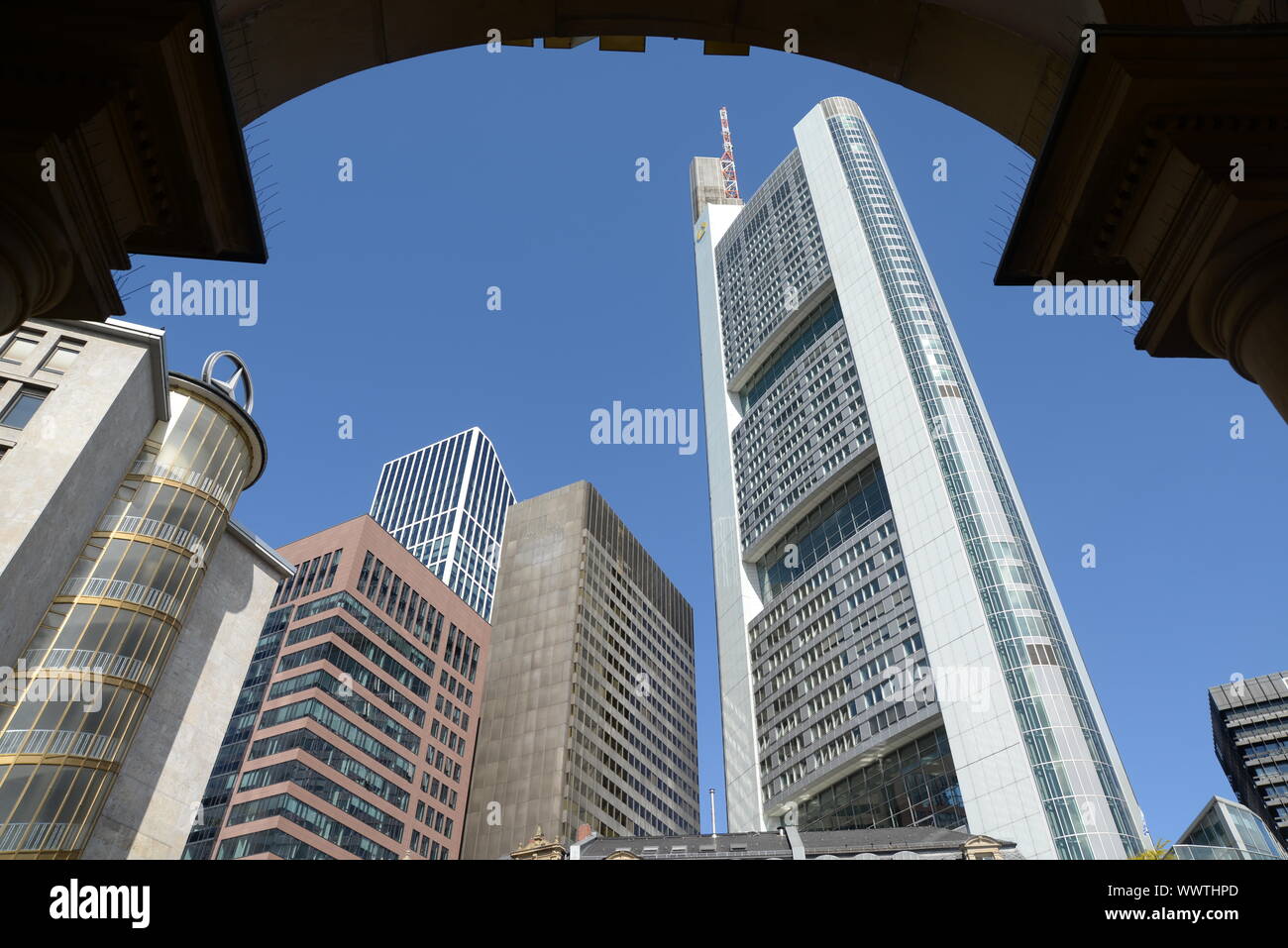 High-rise building in Frankfurt Stock Photo - Alamy