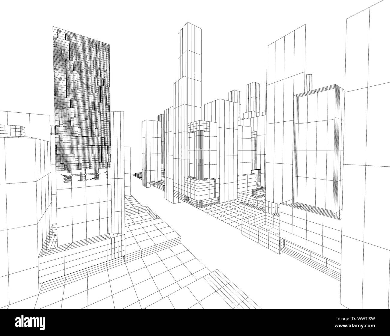 Architecture blueprint industry Cut Out Stock Images & Pictures - Alamy