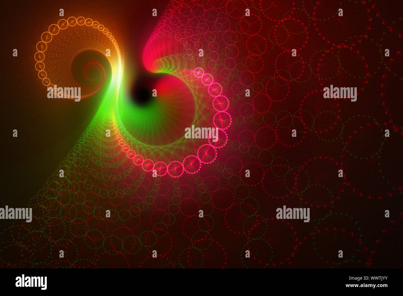 Circles fractal hi-res stock photography and images - Alamy