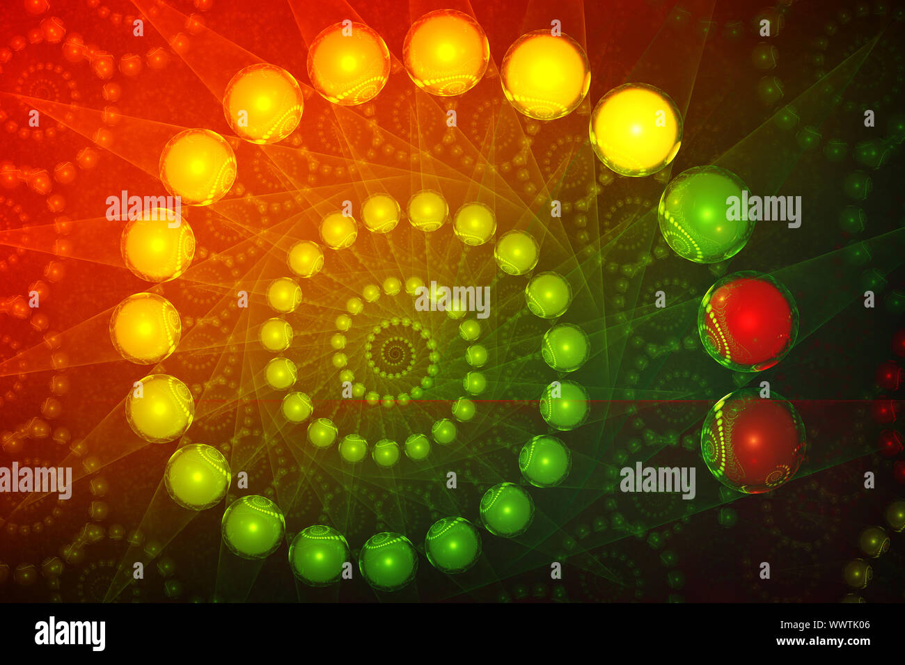 Circles fractal hi-res stock photography and images - Alamy