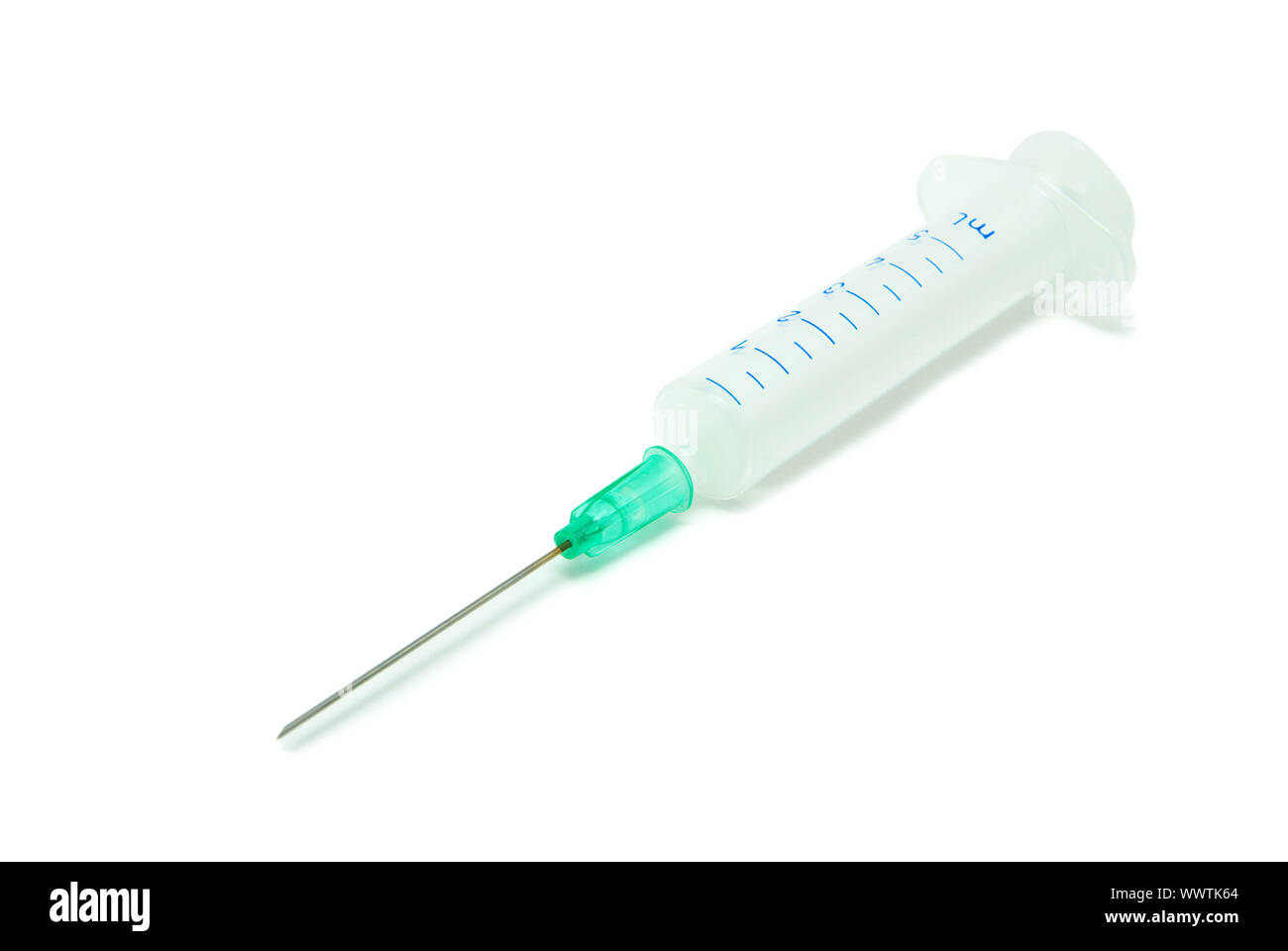New syringe isolated on white background Stock Photo - Alamy