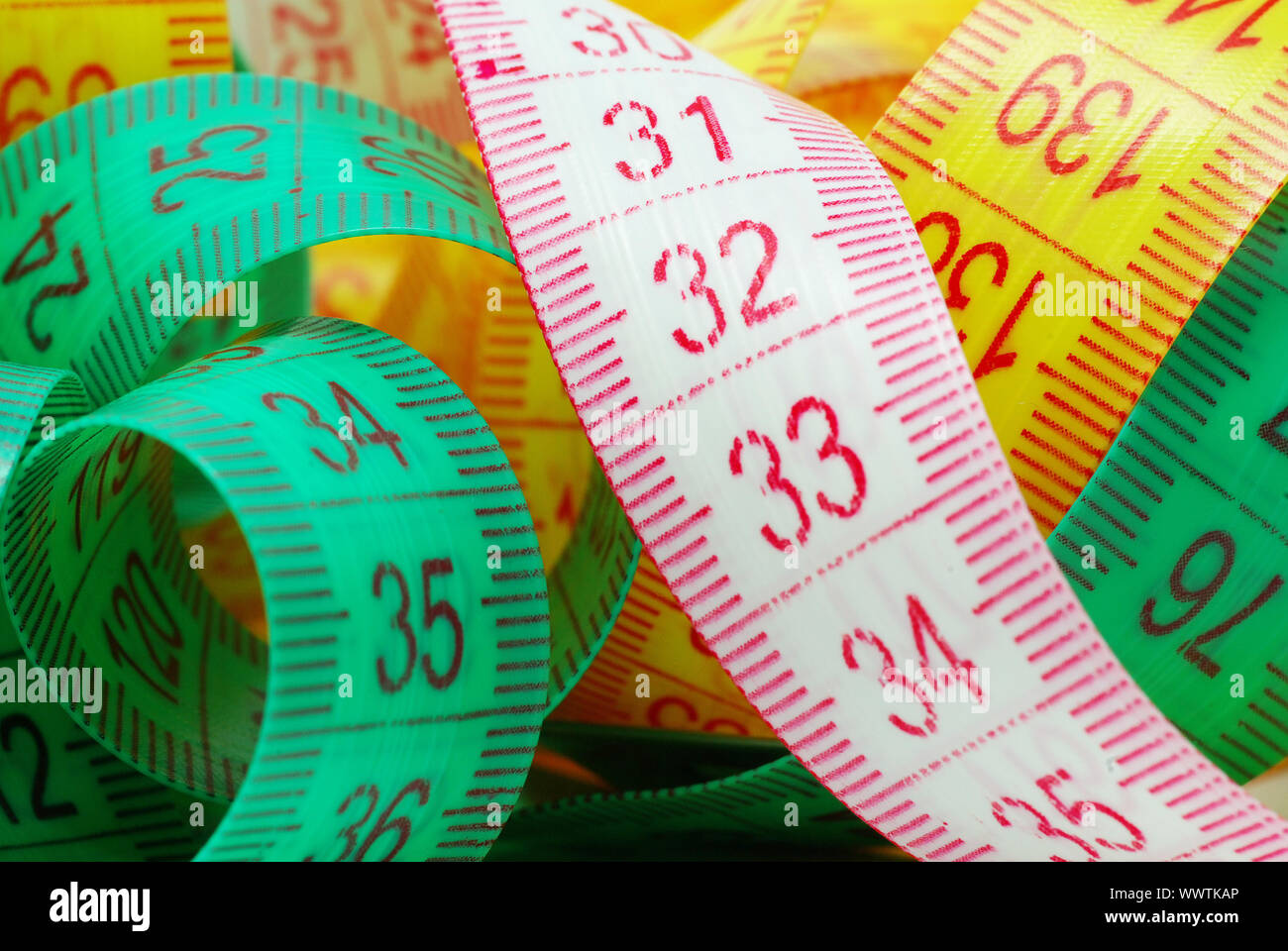 measuring tape isolated on a white background Stock Photo - Alamy