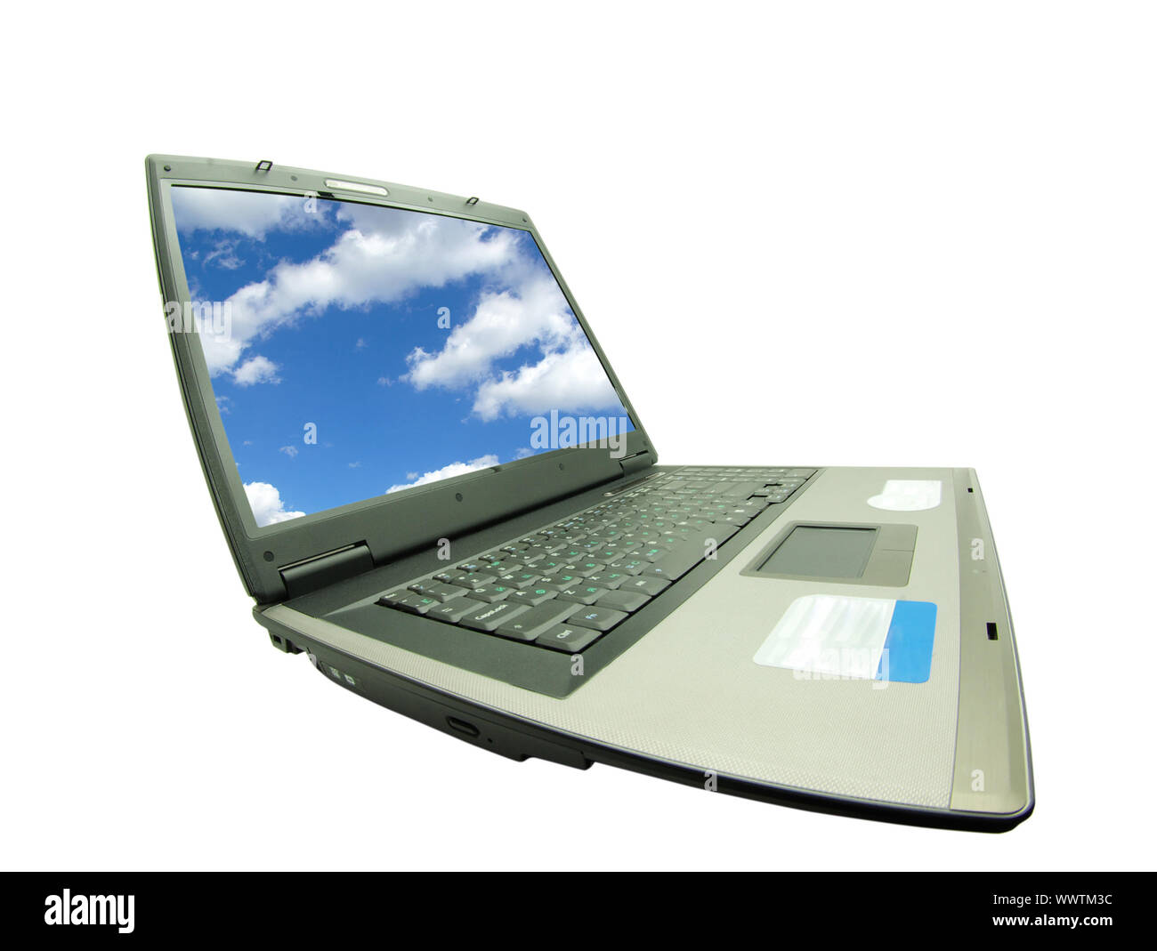 Notebook personal computer on white background Stock Photo - Alamy