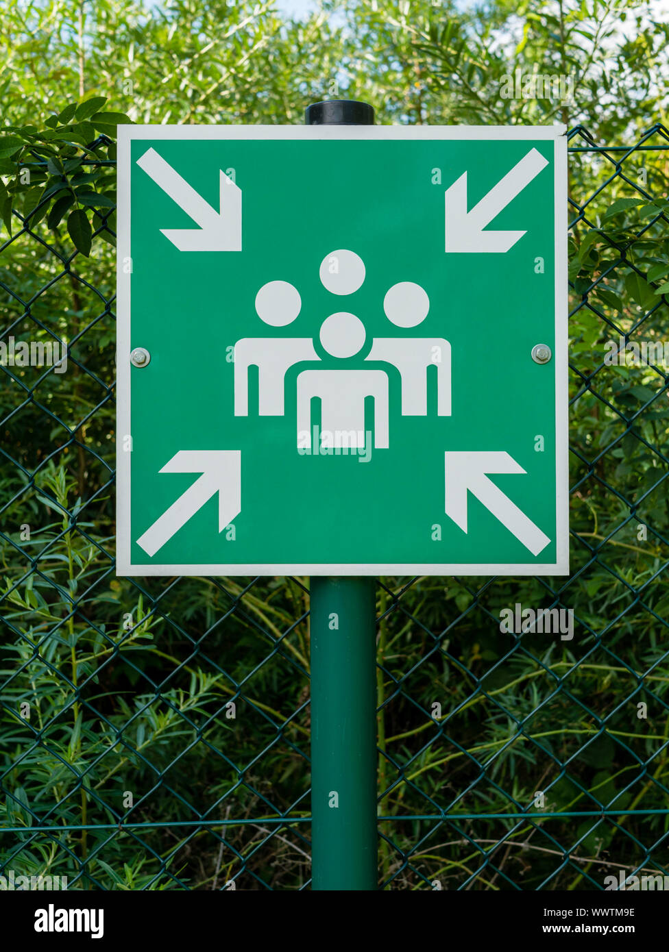Emergency assembly point hi-res stock photography and images - Alamy