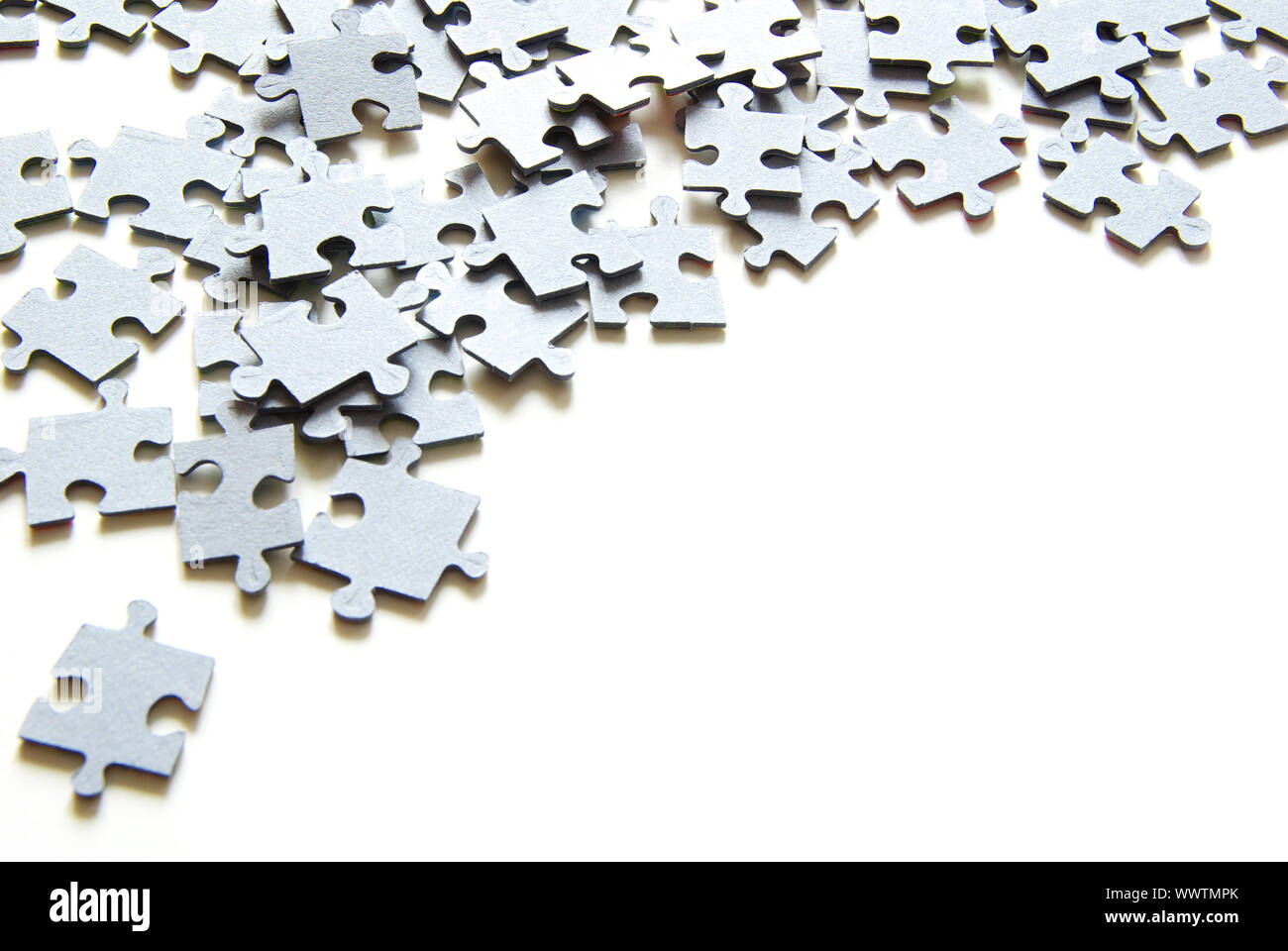 Puzzle isolated on a white background Stock Photo - Alamy