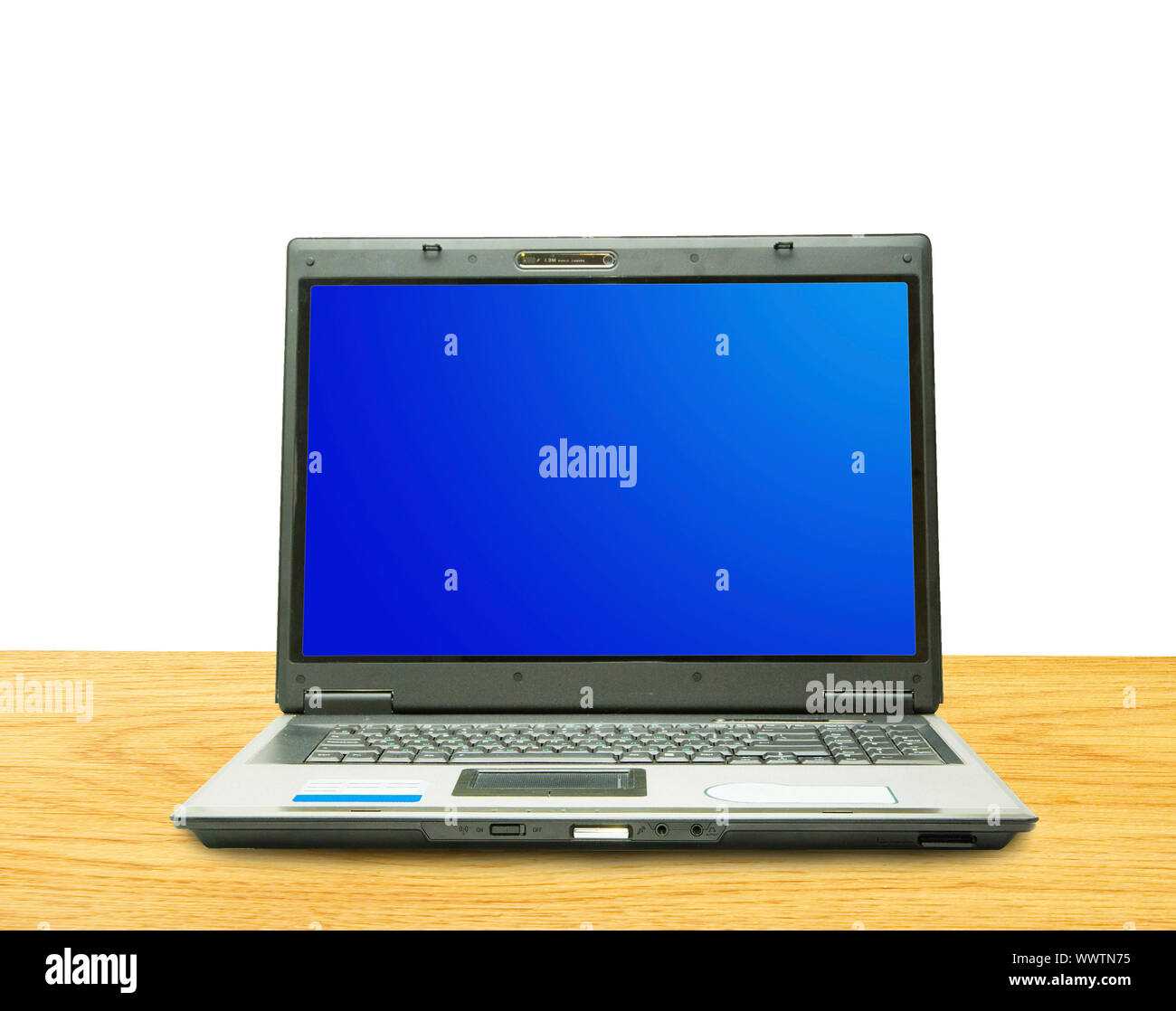 Notebook personal computer on white background Stock Photo - Alamy