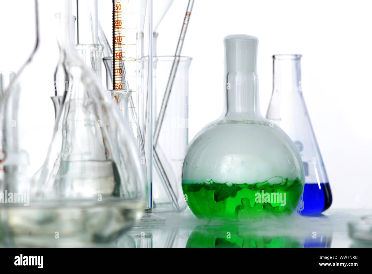 chemical glass close up Stock Photo - Alamy