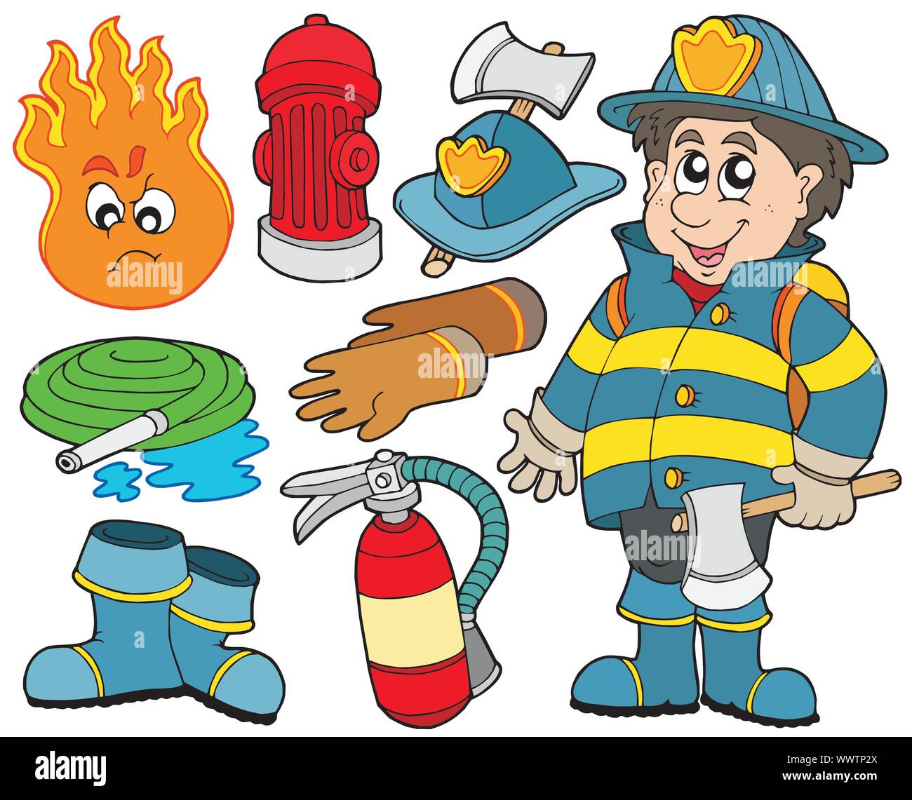 Firefighter clothes Cut Out Stock Images & Pictures - Alamy
