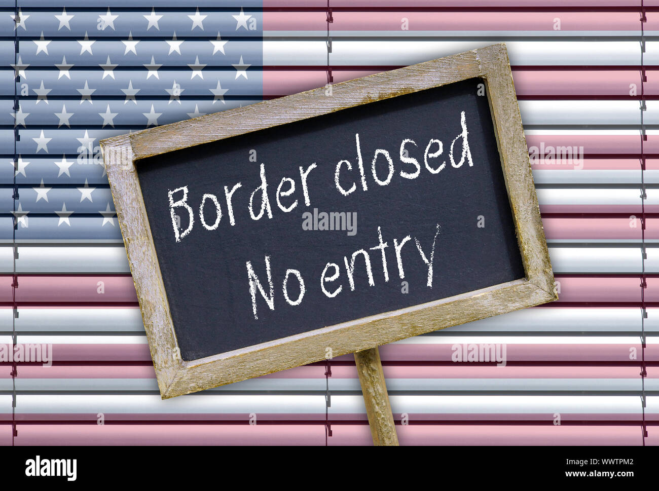 Border closed - no entry Stock Photo - Alamy