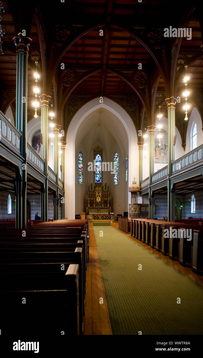 Gothic Wooden Church Stock Photo - Alamy