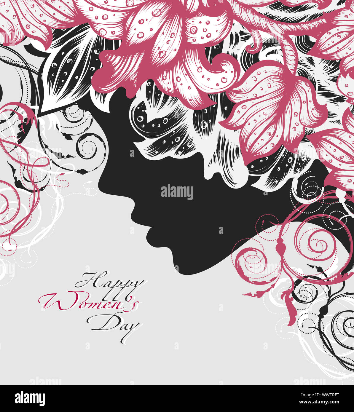 Happy Womens Day Background Stock Photo - Alamy