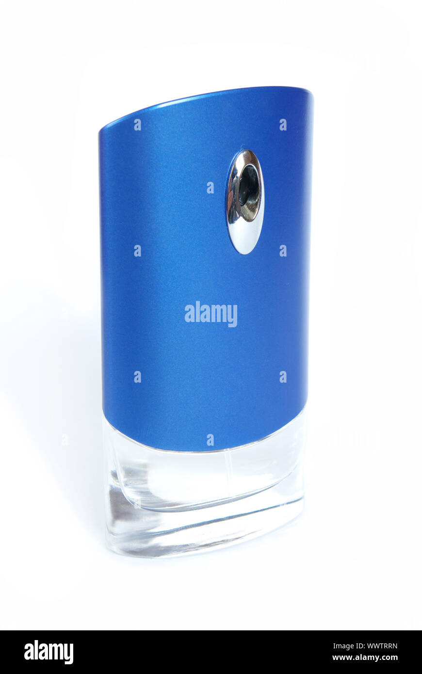 blue perfume isolated on white Stock Photo - Alamy