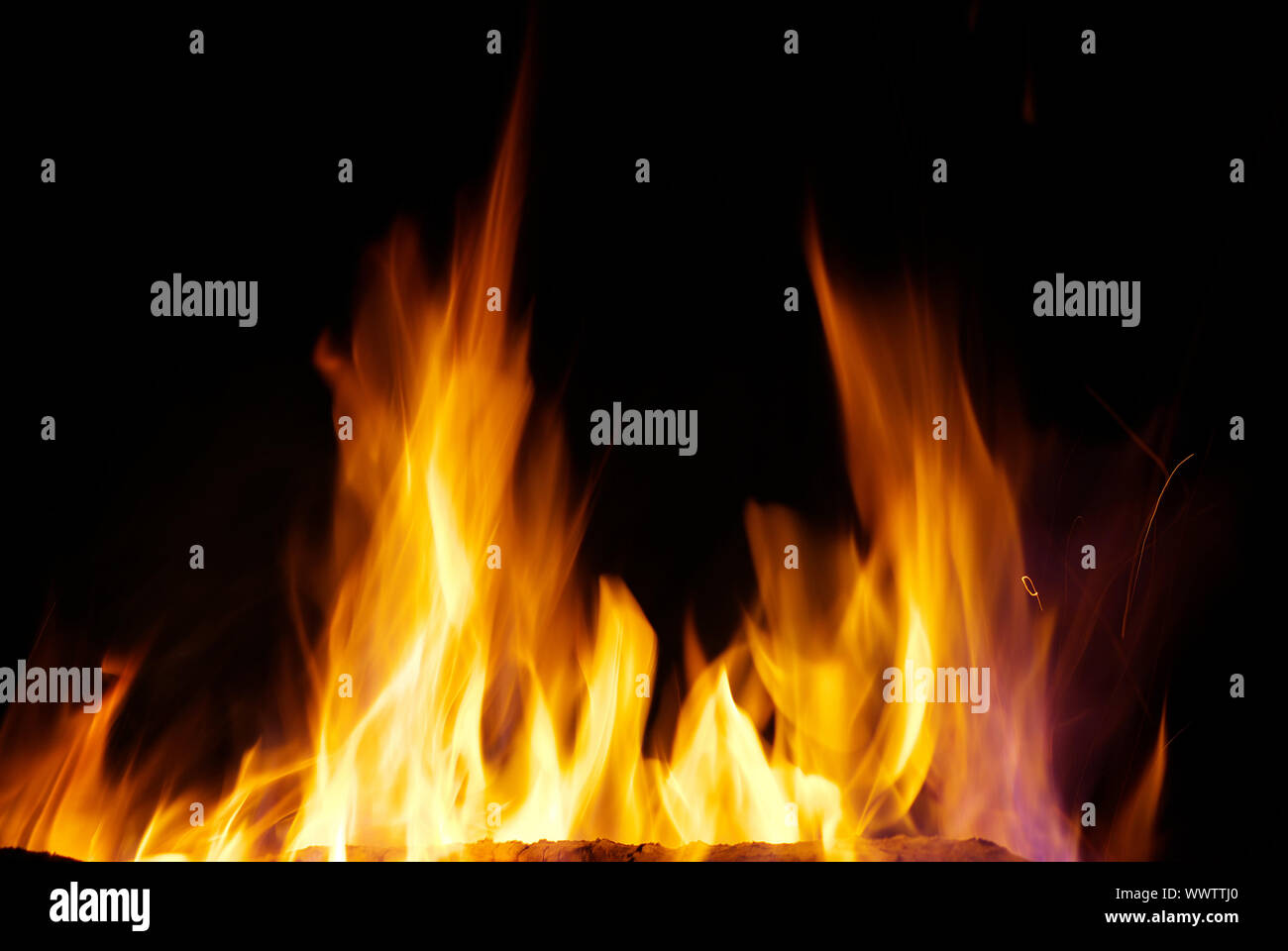 A nice fire in a fire place Stock Photo - Alamy