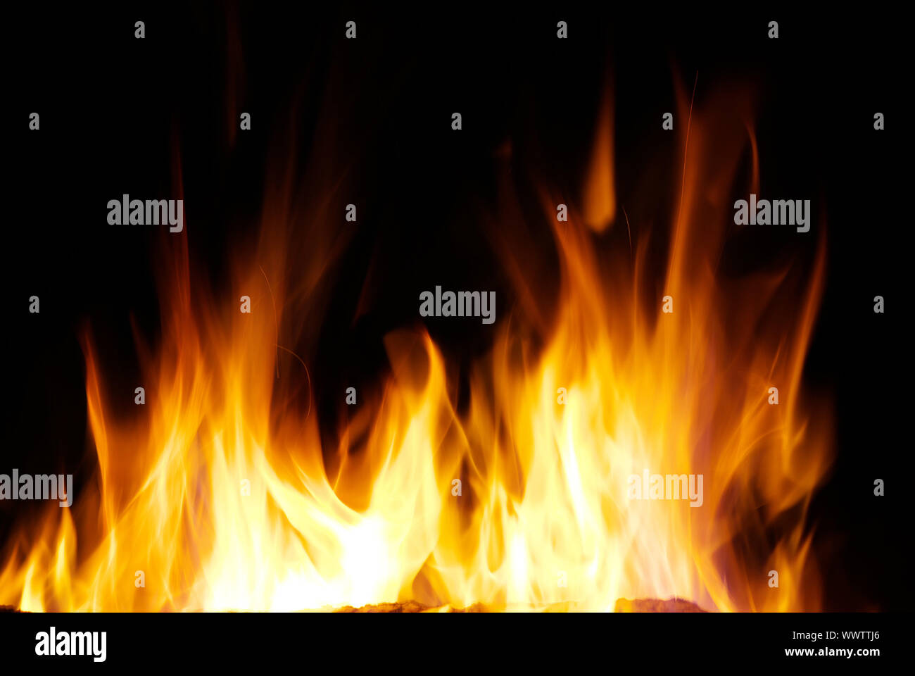 A nice fire in a fire place Stock Photo - Alamy