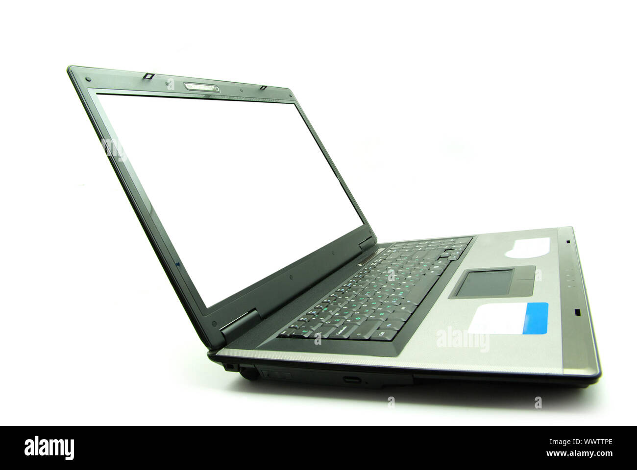 Notebook personal computer on white background Stock Photo - Alamy