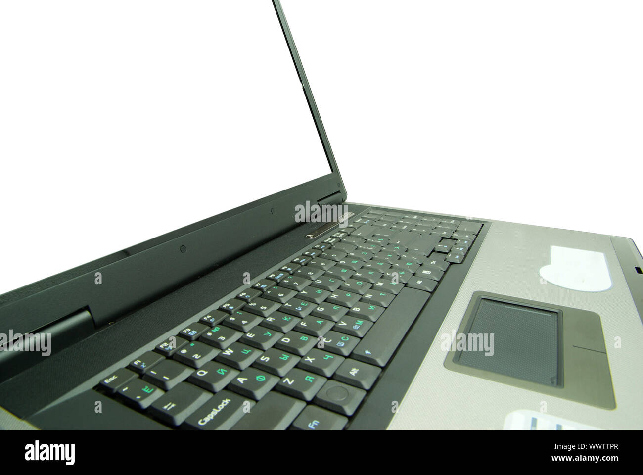 Notebook personal computer on white background Stock Photo - Alamy