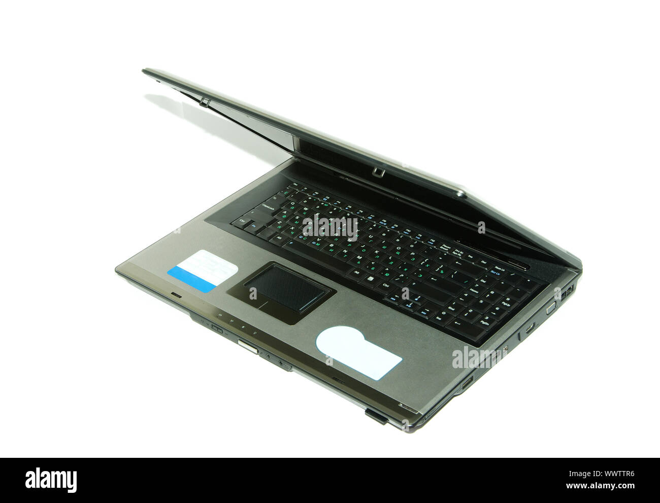 Notebook personal computer on white background Stock Photo - Alamy