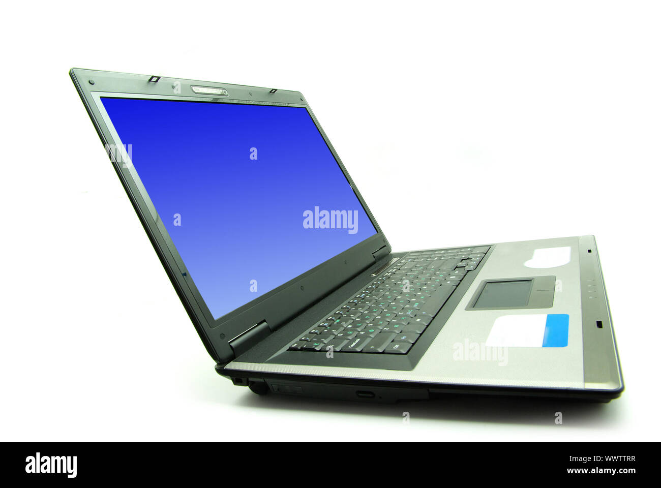 Notebook personal computer on white background Stock Photo - Alamy