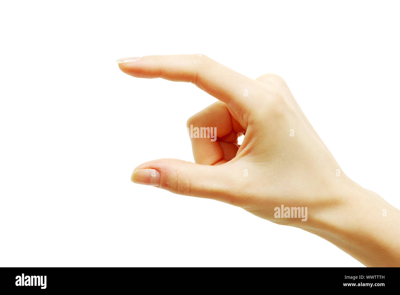 success hand sign isolated on white Stock Photo - Alamy