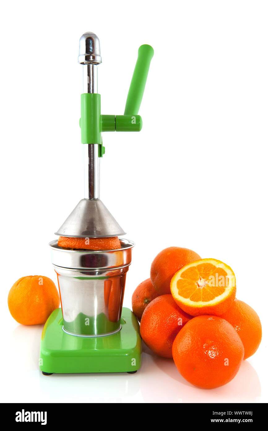 Pressing fruit juice Cut Out Stock Images & Pictures - Alamy