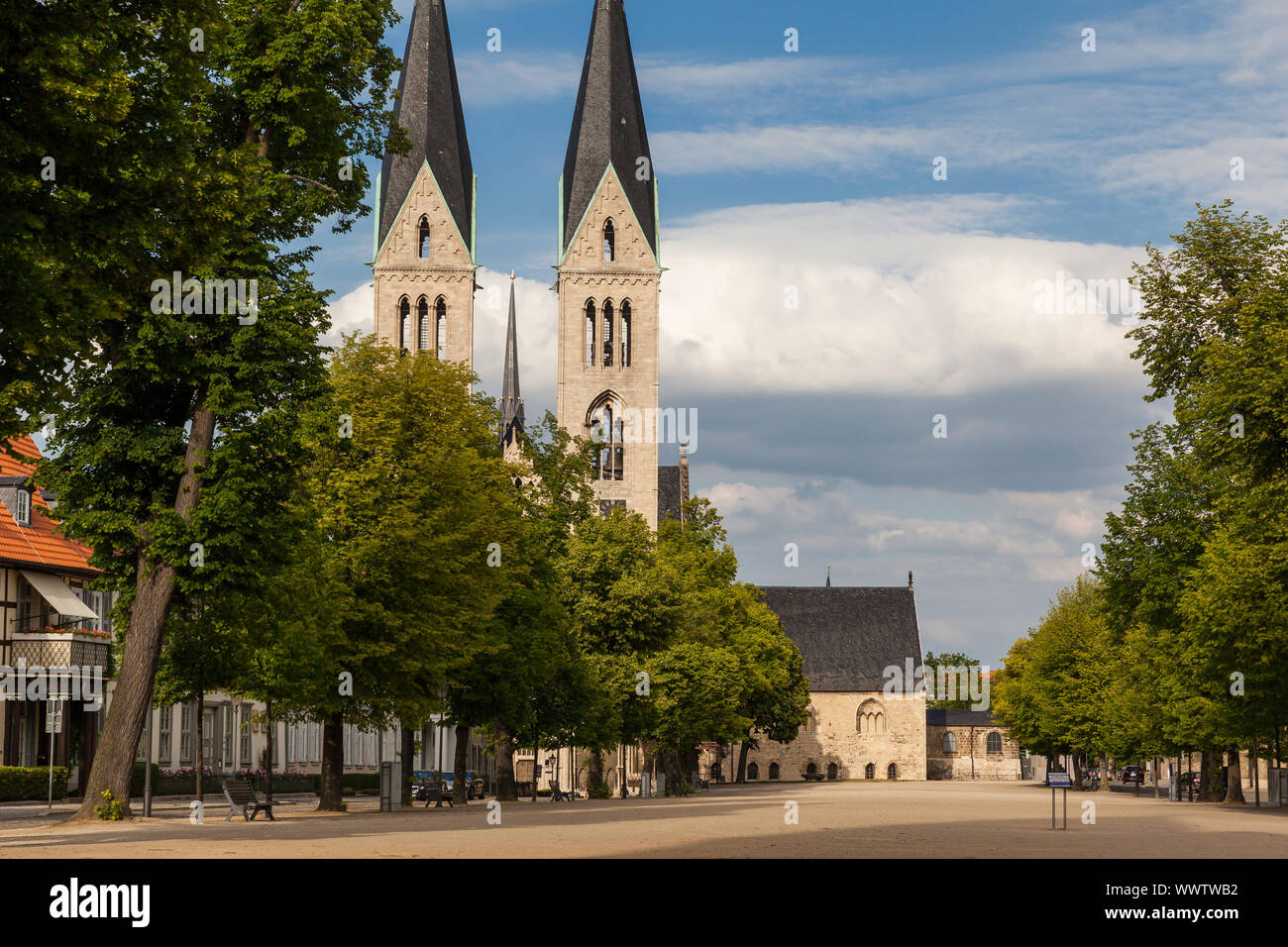 Church Towers Halberstadt Cathedral Stock Photo - Alamy