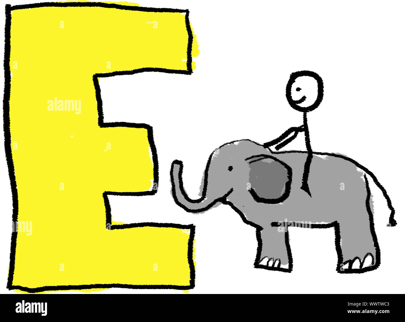 Cartoon letter hi-res stock photography and images - Alamy