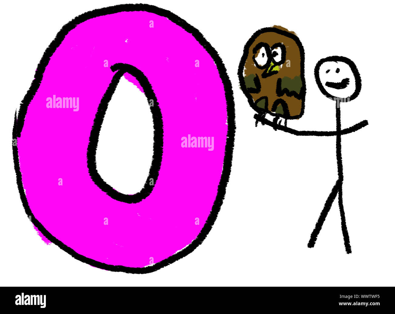 Cartoon letter o hi-res stock photography and images - Alamy