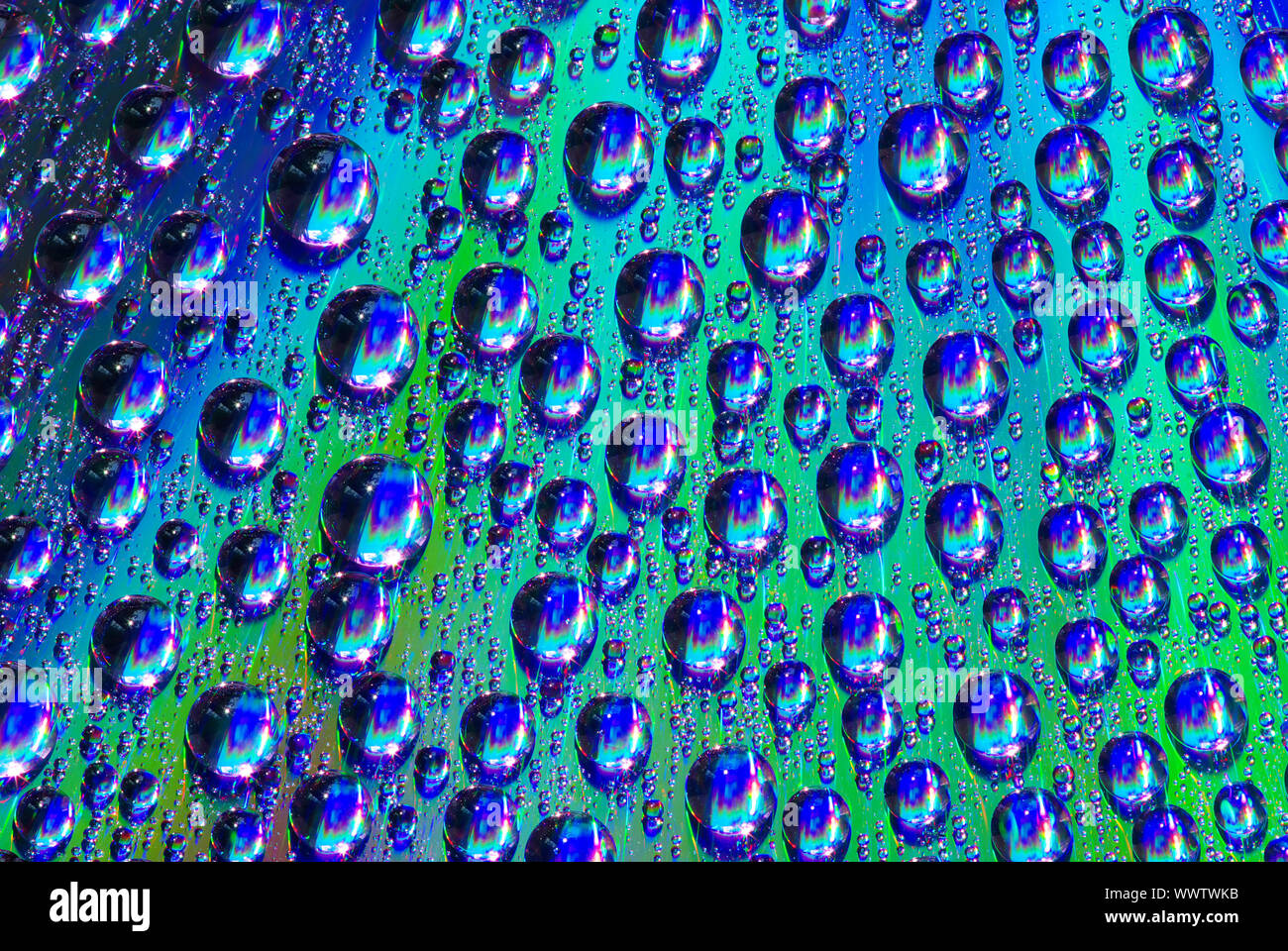 Colorful background from water drops Stock Photo - Alamy
