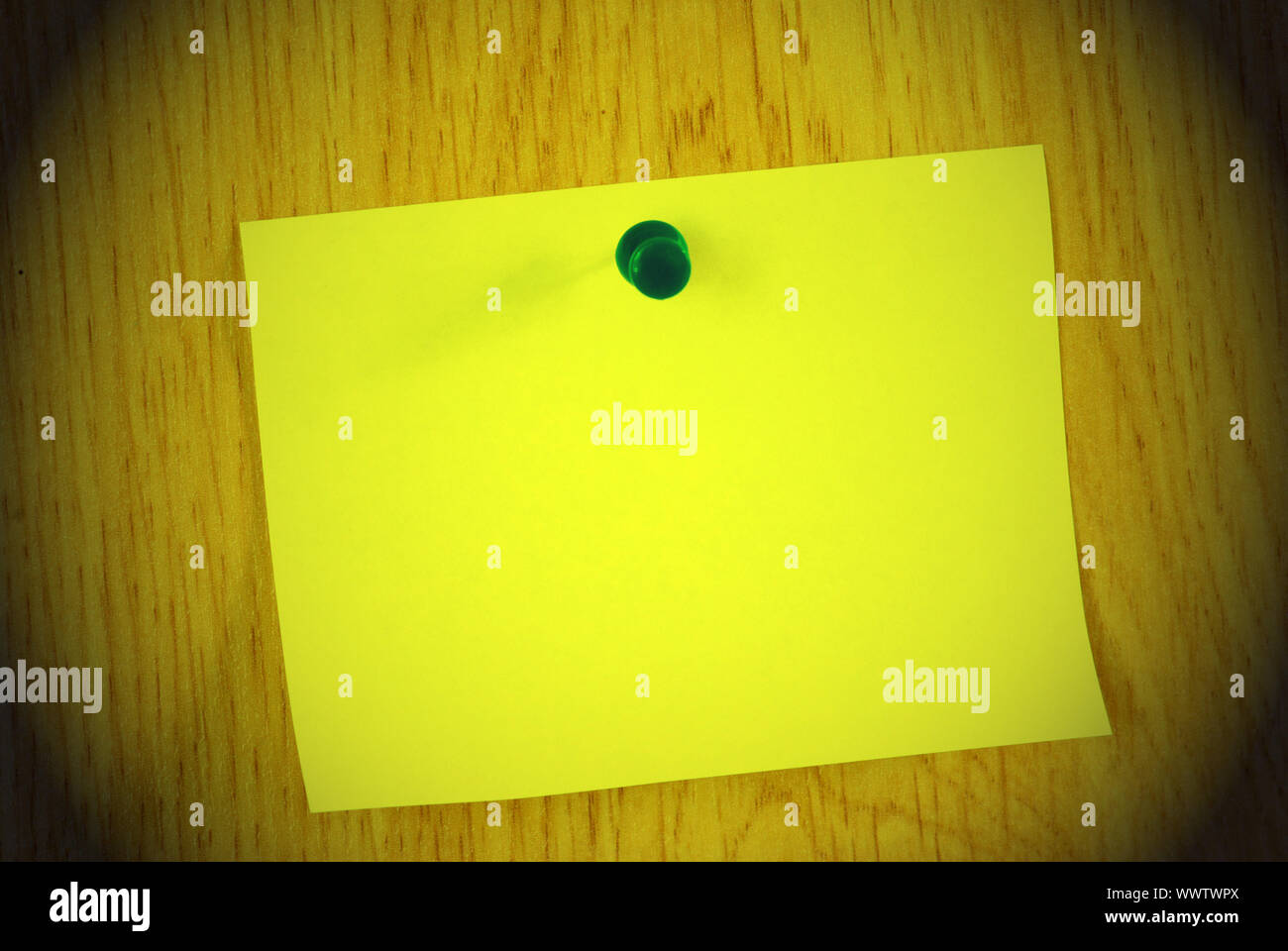 paper on wooden background. for your message Stock Photo - Alamy