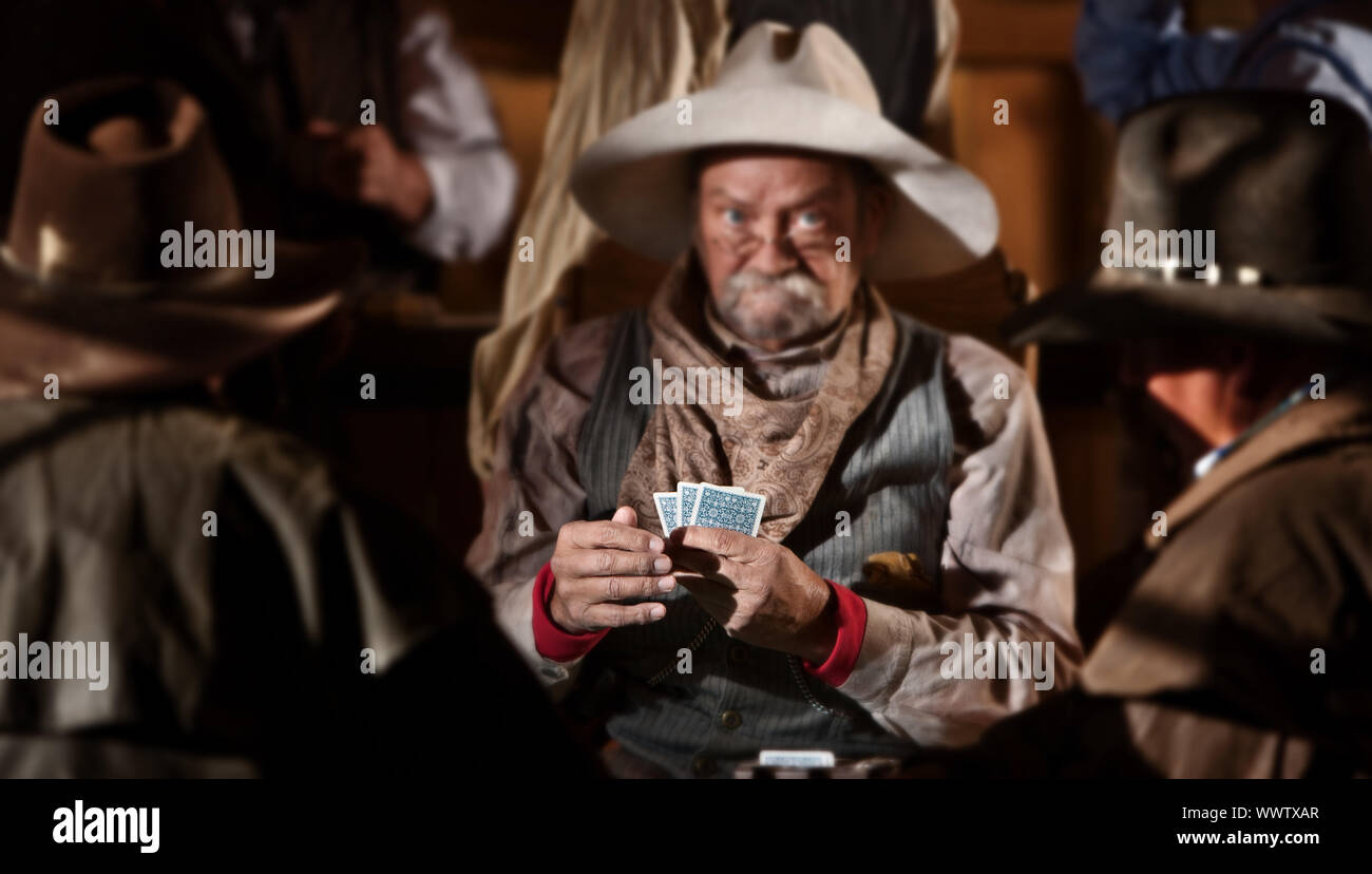 Western saloon poker hi-res stock photography and images - Alamy