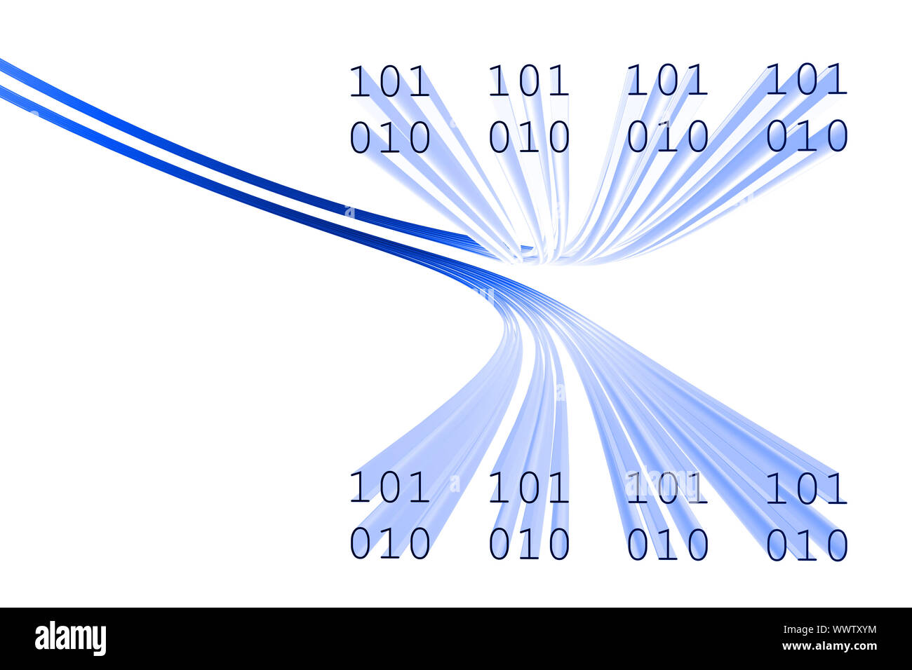3d data flow abstract cyberspace background Stock Photo - Alamy