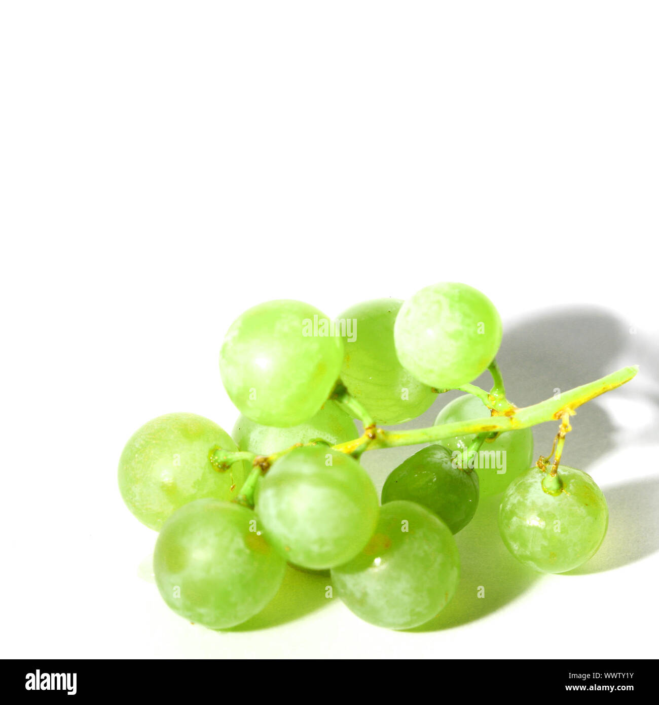 green grape isolated on white background Stock Photo - Alamy