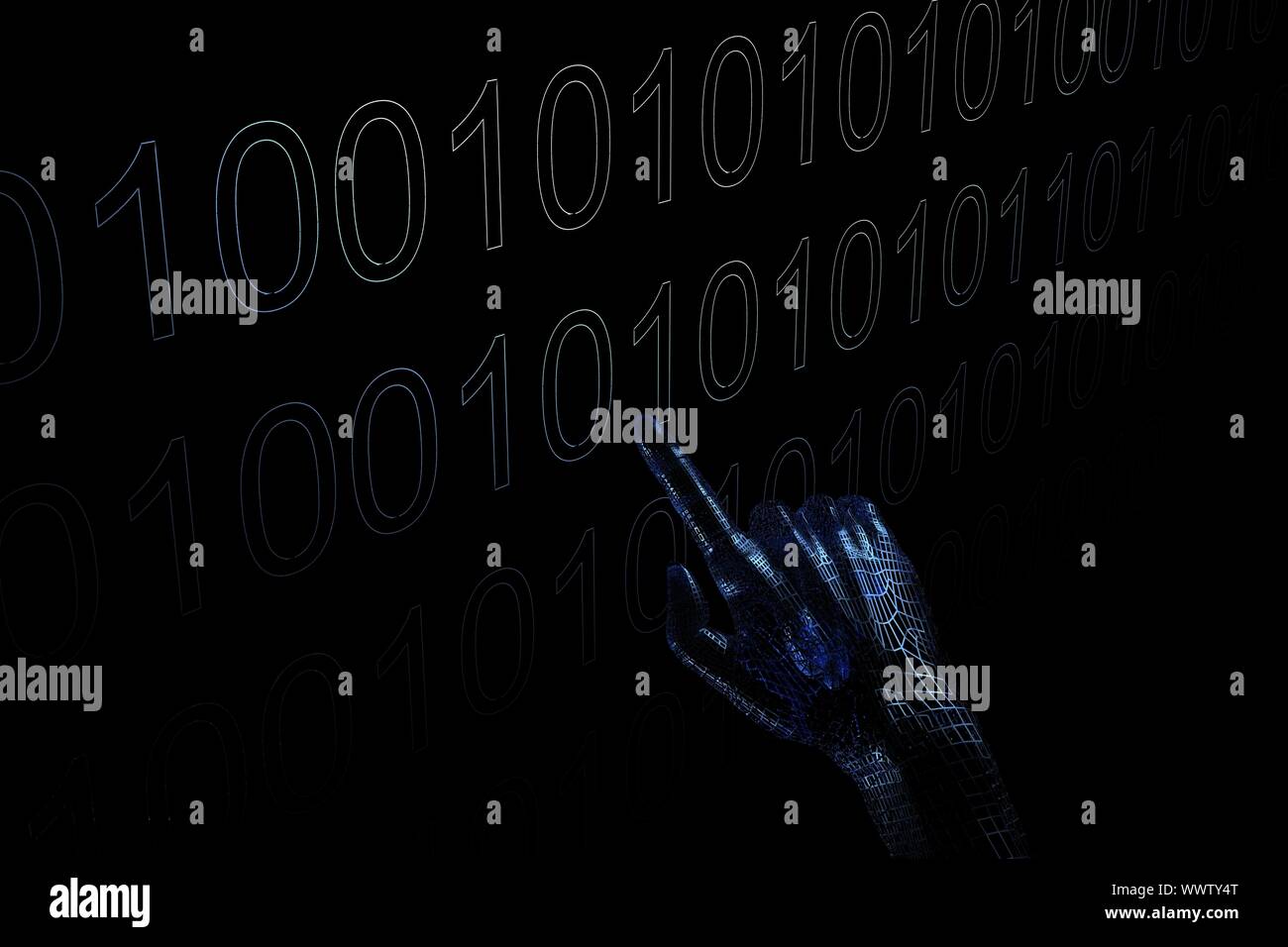 computer programming 3d abstract tech concept Stock Photo - Alamy