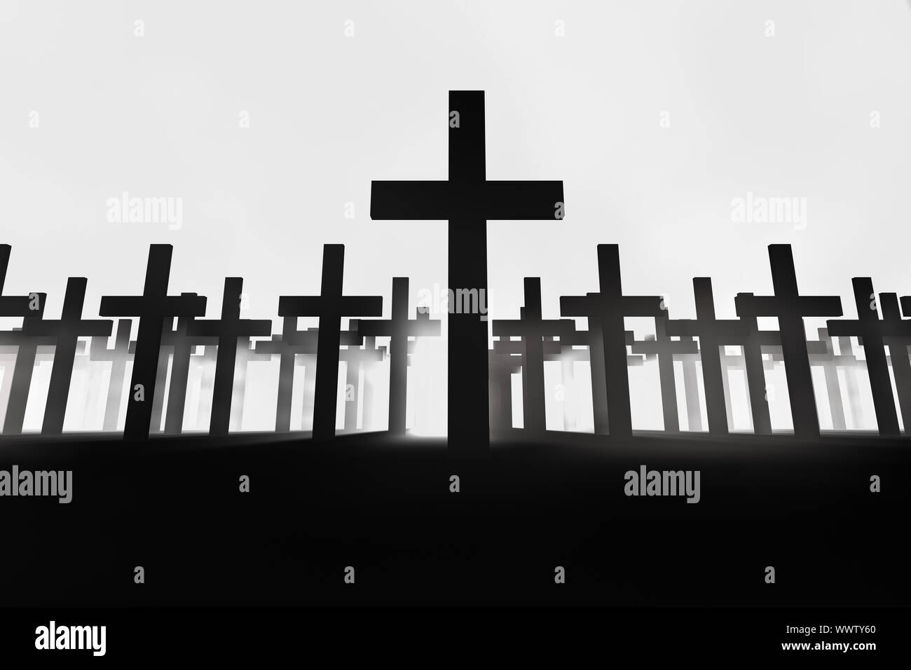 holy cross 3d abstract religion concept Stock Photo - Alamy