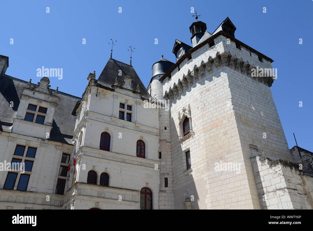Old town of Loches, France Stock Photo - Alamy