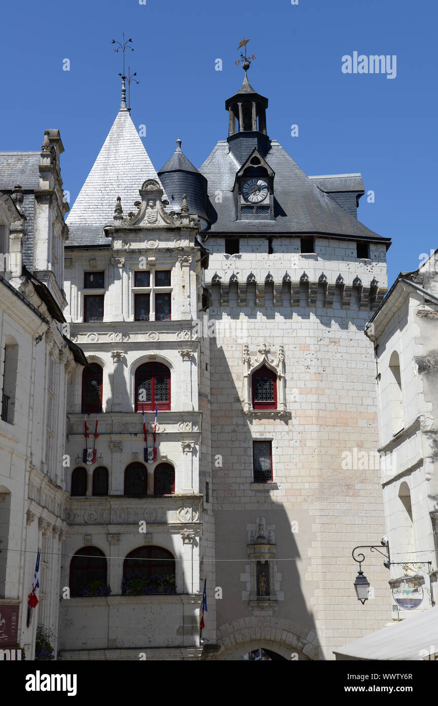 Old town of Loches, France Stock Photo - Alamy