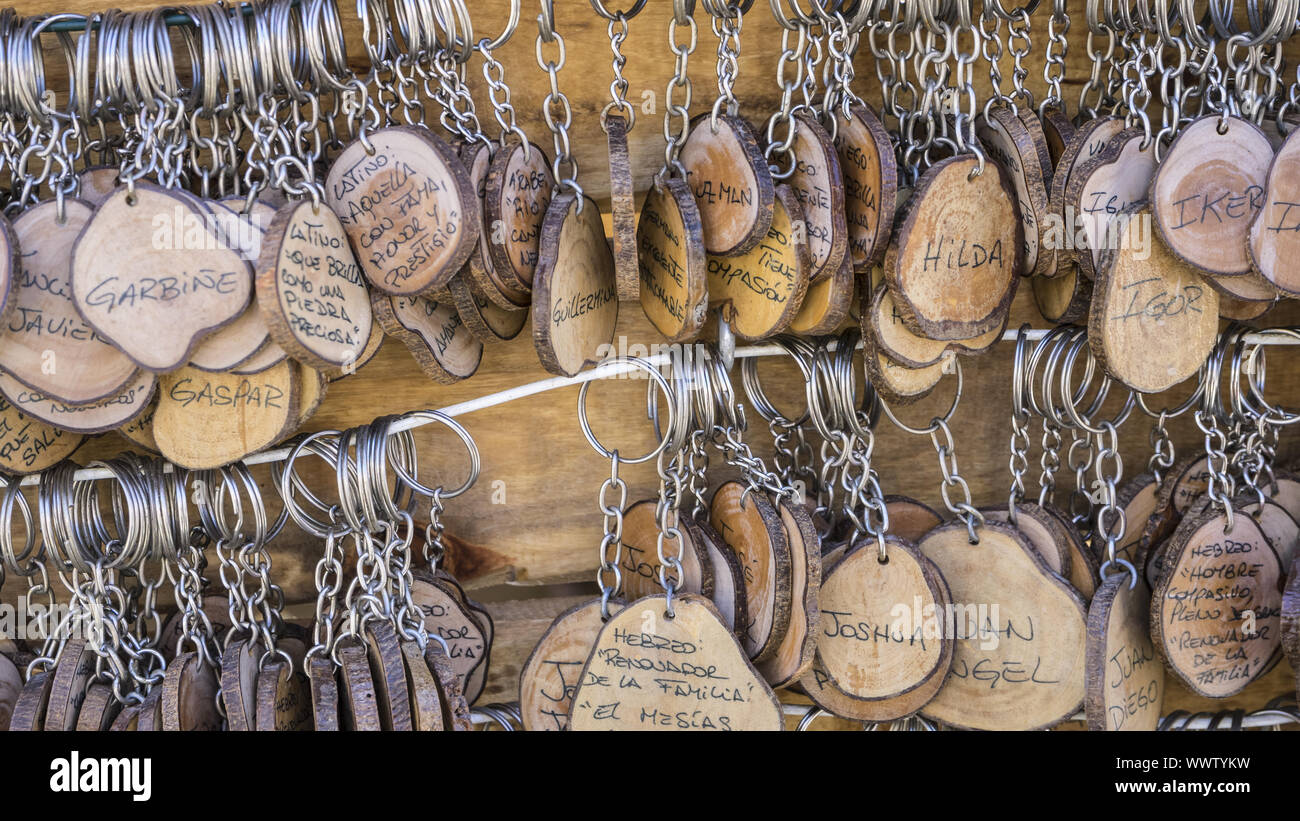 Handmade keyrings with diversity of people's names, handicraft gifts ...