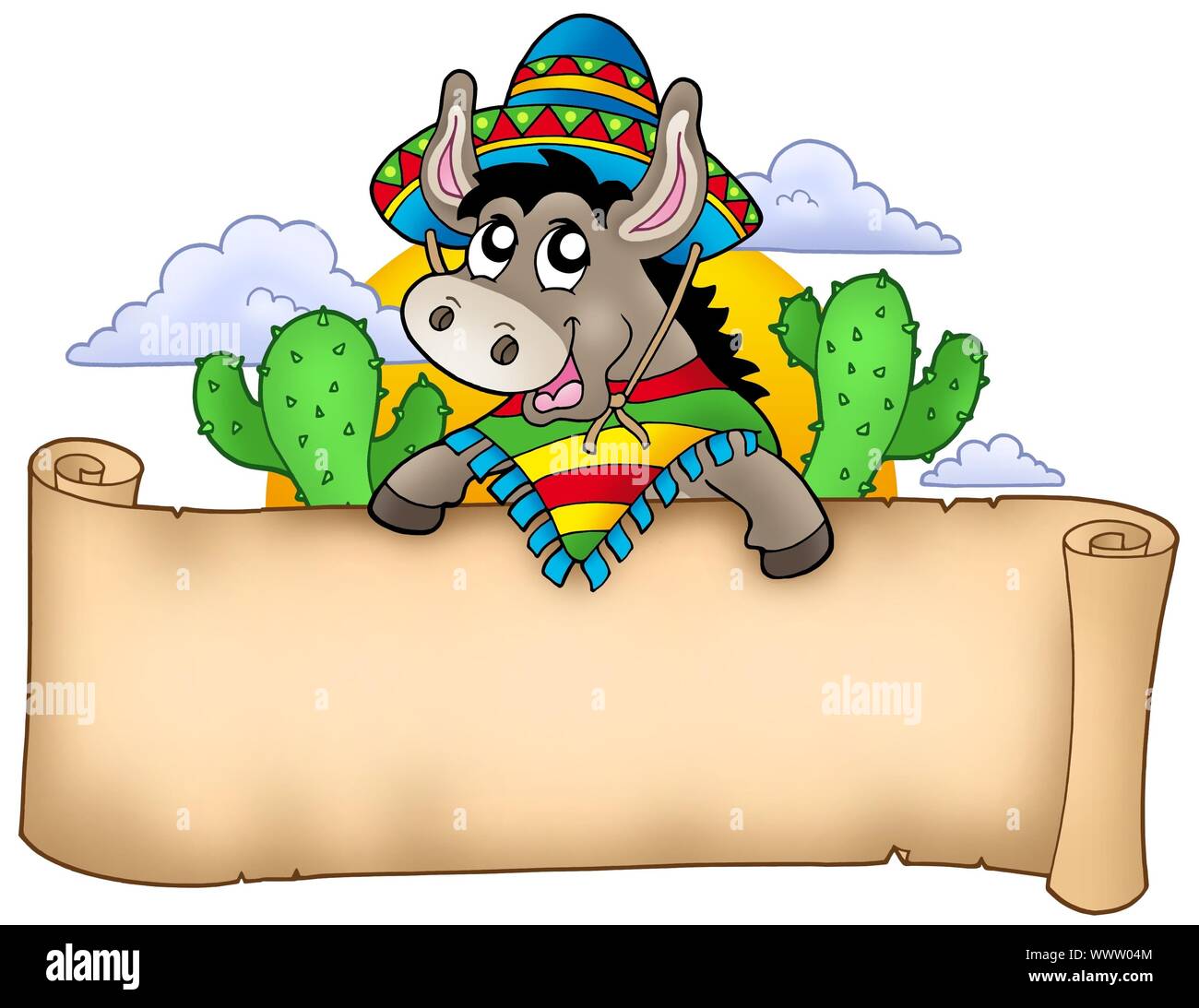 Mexican Burro Cartoon