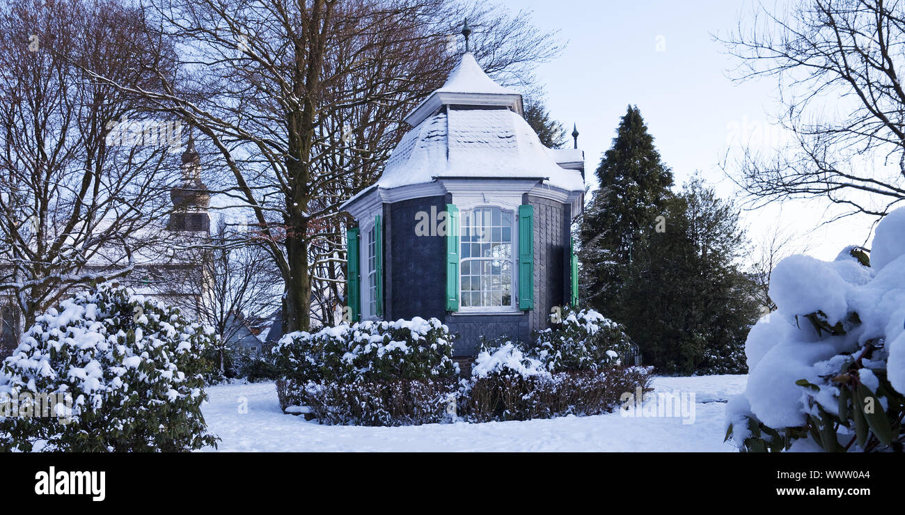 historical Rokoko house in the municipal park, Radevormwald, North ...