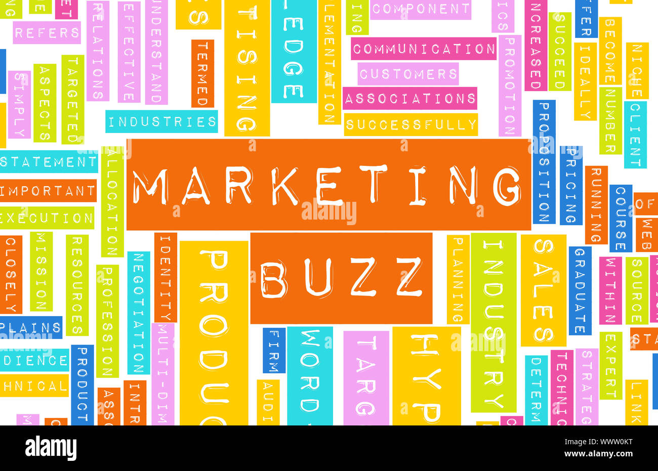 Marketing Buzz and Building the Hype as Concept Stock Photo - Alamy
